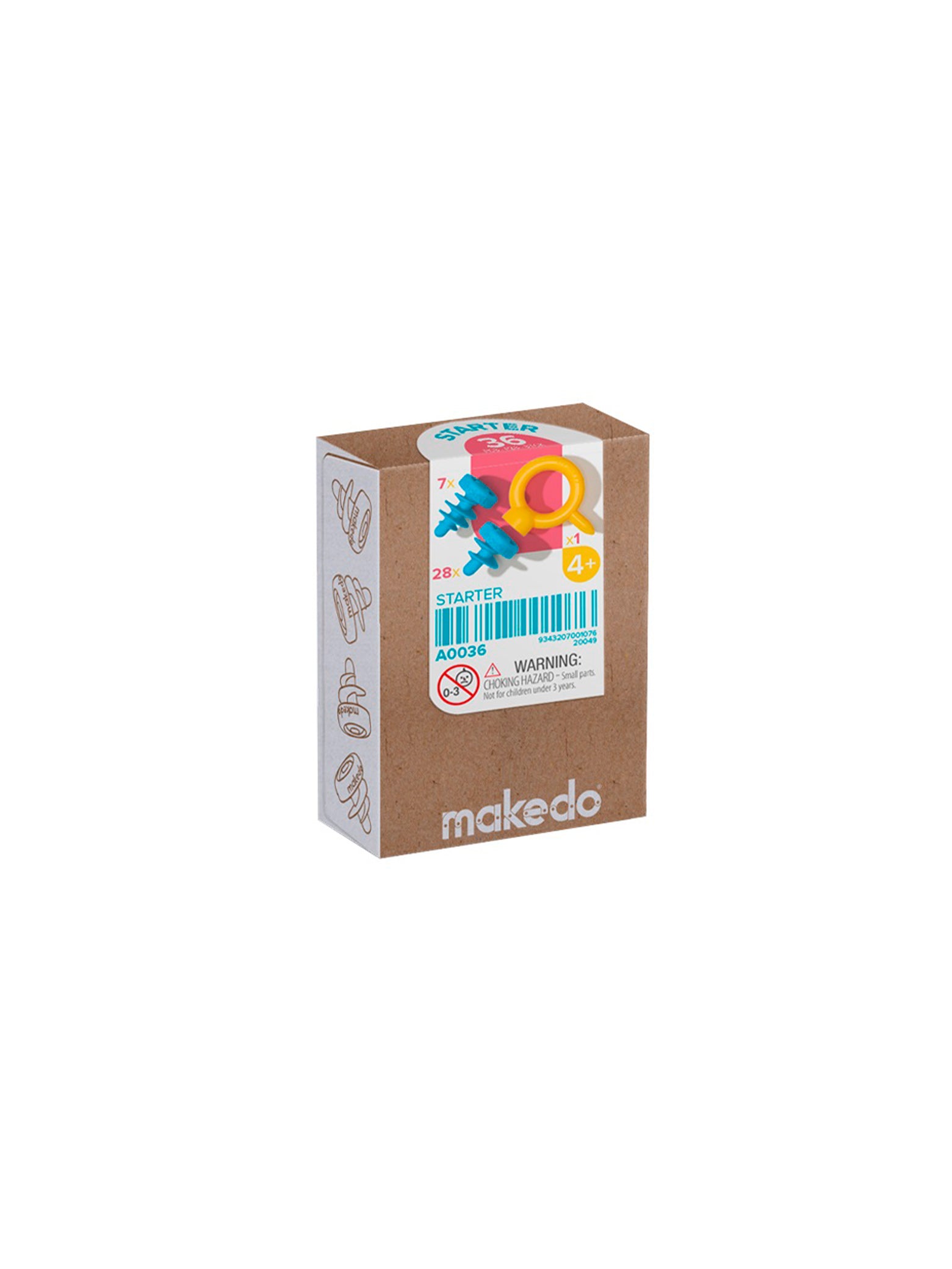 Makedo starter kid 36 piezas - Makedo | KIDSME – Kidsme Store
