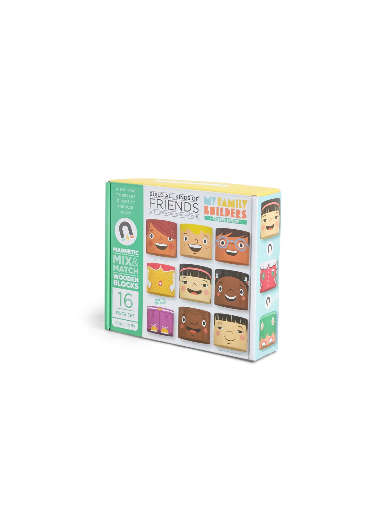 Bloques de madera 16 piezas - My Family builders | KIDSME – Kidsme Store