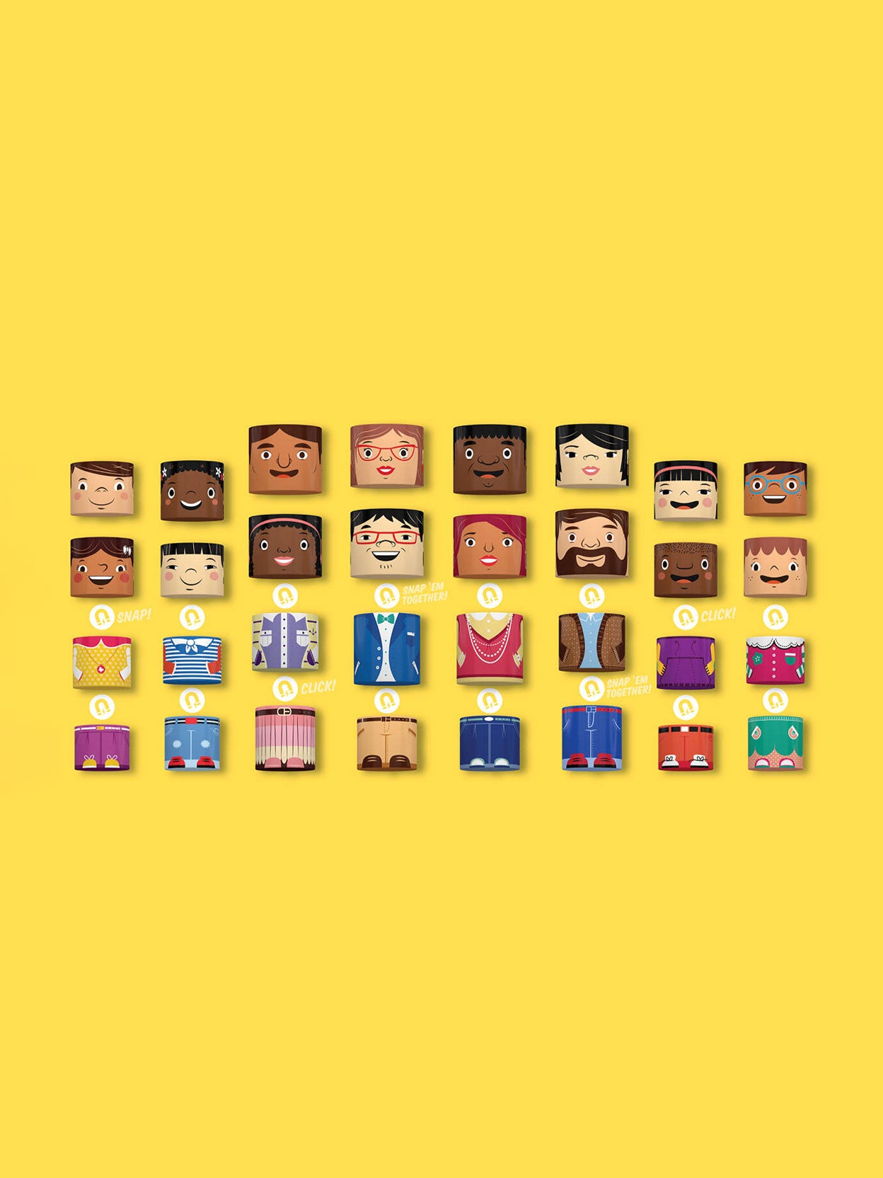 Bloques de madera 32 piezas - My Family builders | KIDSME – Kidsme Store